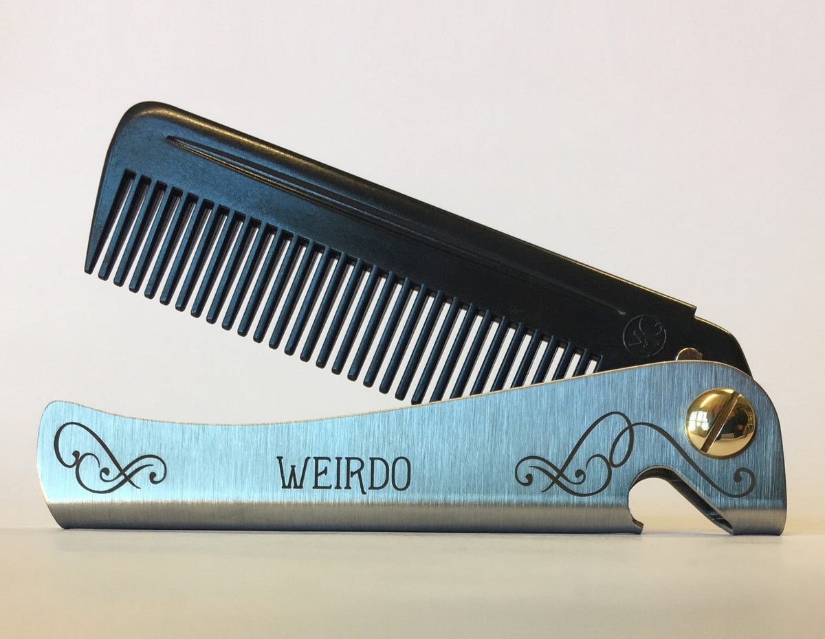 Personalised 'Carbon' Man Comb – DAFT® Design And Fresh Thinking